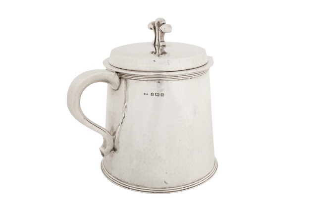 A George VI sterling silver biscuit box or barrel by Vaughton & Sons on ...