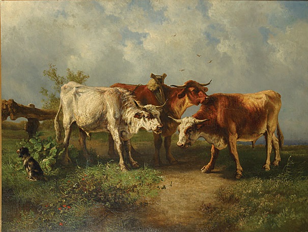 Rustende koeien by Ildephonse Stocquart on artnet