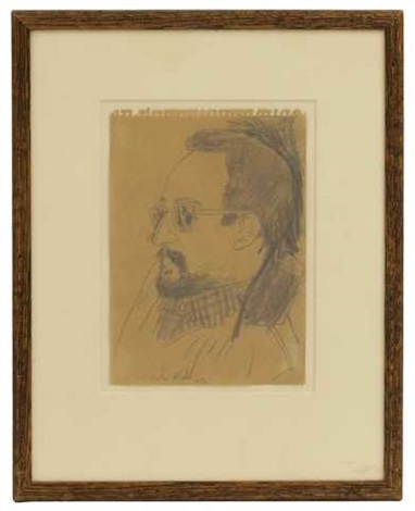 Portrait of Jerry Rabkin signed and dated Peter Blake1956 l by Peter ...
