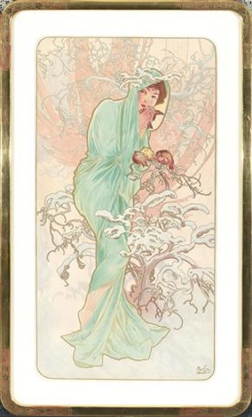 The Seasons. by Alphonse Mucha on artnet