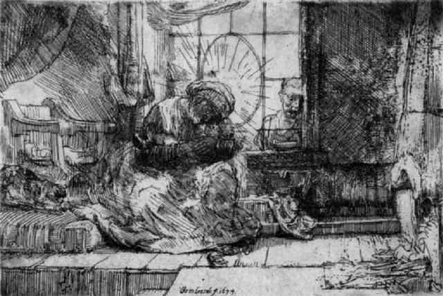 The Virgin and Child with the cat and snake by Rembrandt van Rijn on artnet