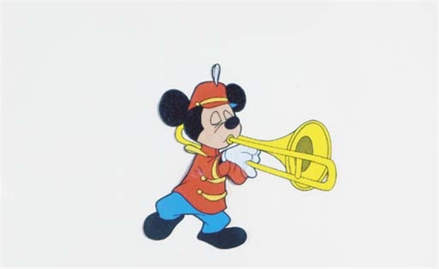 Mickey Mouse playing a trombone by Walt Disney Studios on artnet
