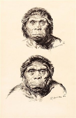 HOMO ERECTUS PEKINENSIS by Zdenek Burian on artnet