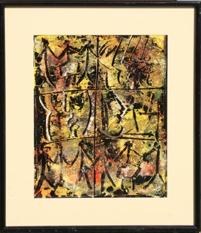 Cave drawings - Face by Emil Baumann on artnet