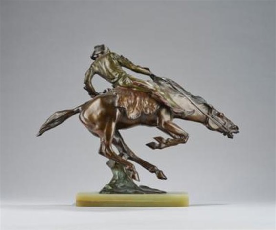 Bruno Zach Austria 1891-1945, a bronze group Indian on horseback, model ...