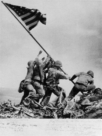 Flag raising on Iwo Jima by Joe Rosenthal on artnet