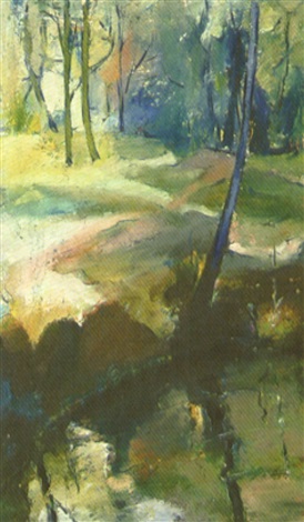 Forest scene by Kenneth Baker on artnet