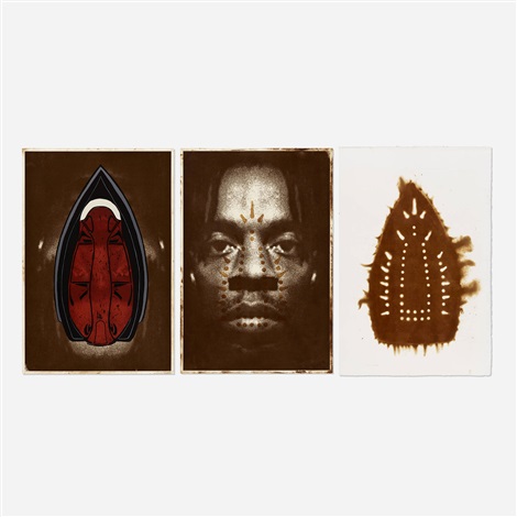 Man, Spirit, and Mask by Willie Cole on artnet