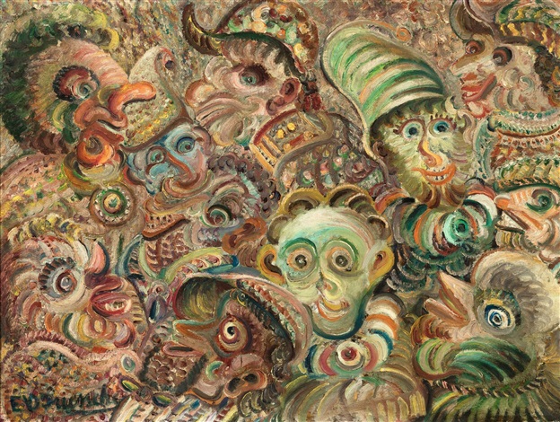 Masks by Ernest Van den Driessche on artnet