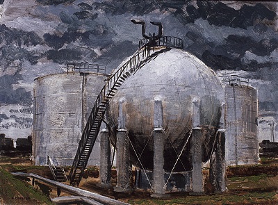 Butane-butylene tank, Imperial Oil, Edmonton refinery by Alan Caswell ...