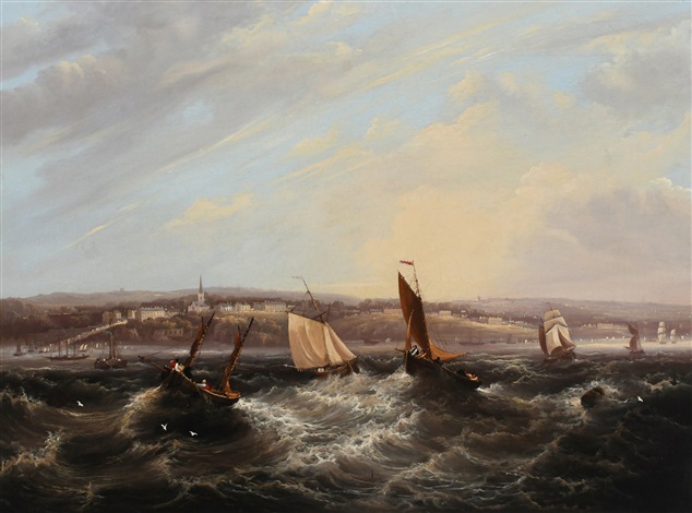 Fishing boats off Ryde, Isle of Wight by Frederick Calvert on artnet