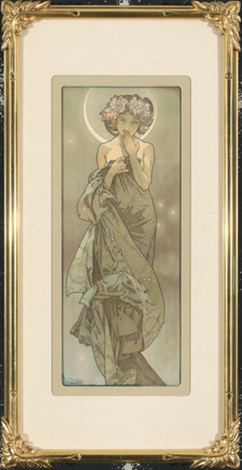 The Stars Clair de Lune. by Alphonse Mucha on artnet