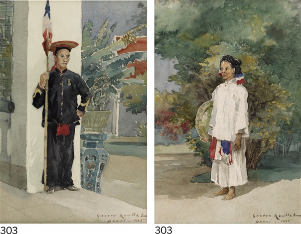 Vietnamese civil and military servants in Indochina in 2 parts by ...