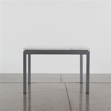A Marble Topped Coffee Table With Stainless Legs By Bromhead Design by ...