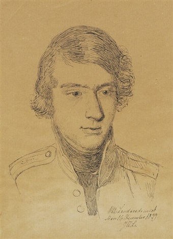 A collection of eight portraits of members of the Neergaard family by ...