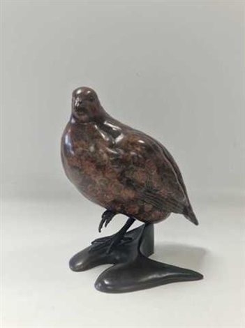 A bronze model of a partridge by Alan Glasby on artnet