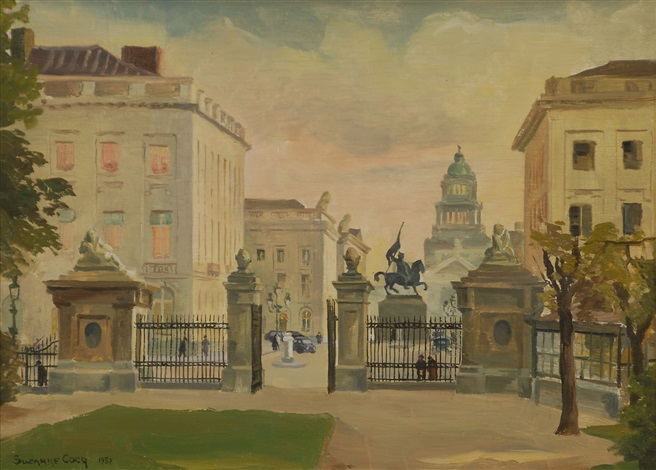 La place royale vue du parc by Suzanne Cocq on artnet