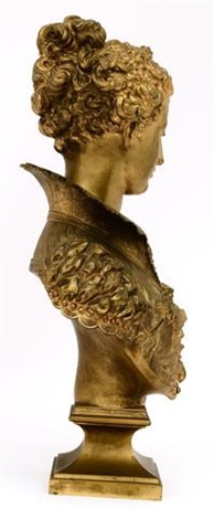 Mathurin Moreau French, 1822-1912, Bust of Queen Elizabeth I by ...