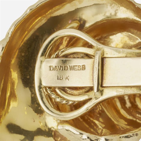Gold earrings by David Webb Inc. on artnet