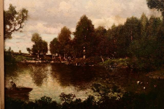 Henry Pember Smith American, 1854-1907, Landscape with a House and Pond ...