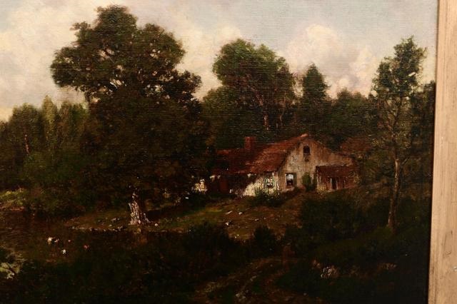 Henry Pember Smith American, 1854-1907, Landscape with a House and Pond ...