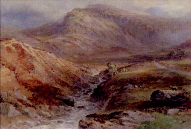 Entrance to the Glen Callater near Braemar, Aberdeenshire by George ...