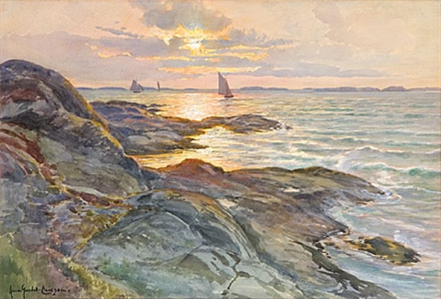 Segelbåtar i skärgården by Anna Gardell-Ericson on artnet