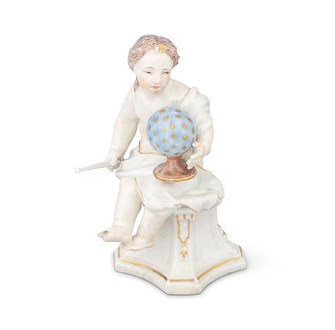 A rare Chelsea figure emblematic of Astronomy, circa 1756 by Chelsea ...