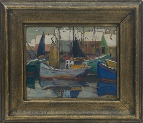 Ships in Harbour, Gloucester, Mass. by Sir Frederick Grant Banting on ...