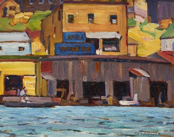 Boathouses, Parry Sound by Peter Clapham Sheppard on artnet