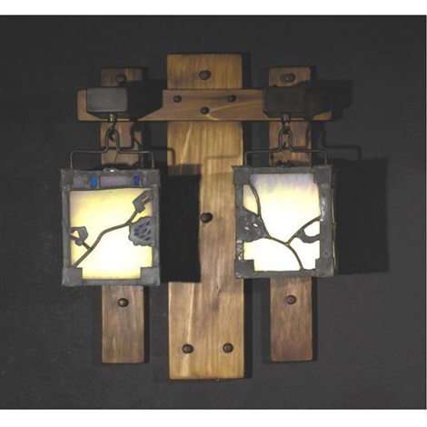 Double sconce from the dining room of the Jennie A. Reeve house, Long ...