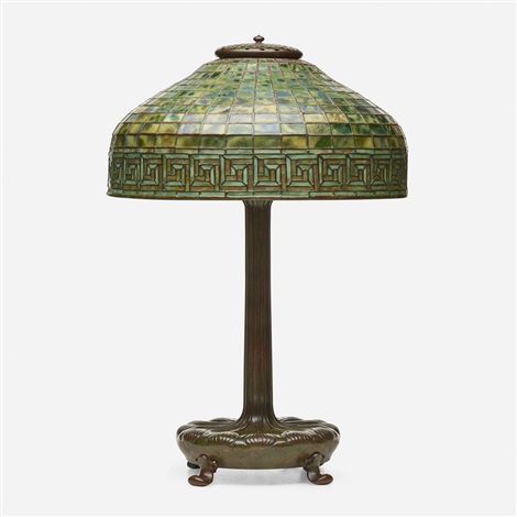 Greek Key table lamp by Tiffany Studios on artnet