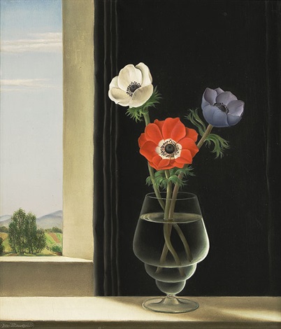 Anemonen in Vase by Josef Mangold on artnet