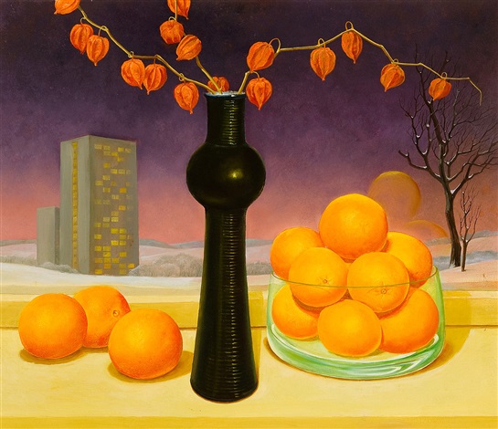 Stilleben mit Orangen by Rudolf Nehmer on artnet