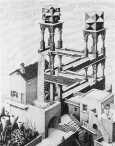 Waterfall by M.C Escher on artnet