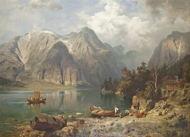 Die Ausfahrt by August Wilhelm Leu on artnet