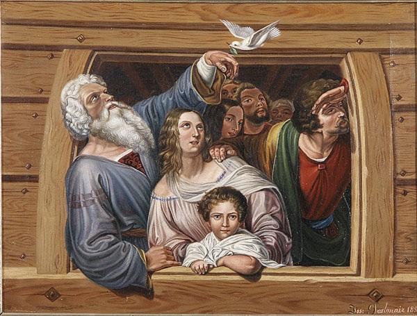 Noah and His Family Aboard the Ark by Joseph Grabmair on artnet