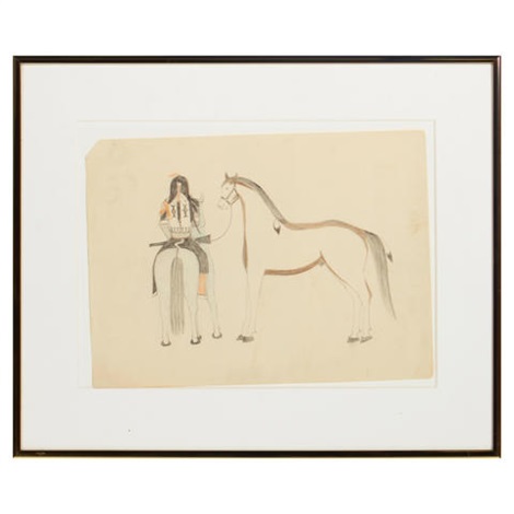 A Plains ledger drawing by David Ledger on artnet