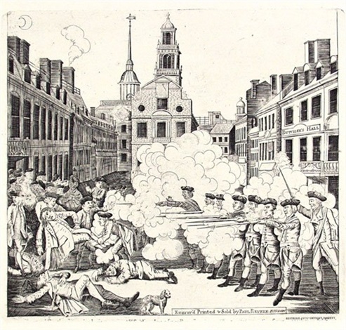The Bloody Massacre perpetrated in King-Street, Boston on March 5th by ...