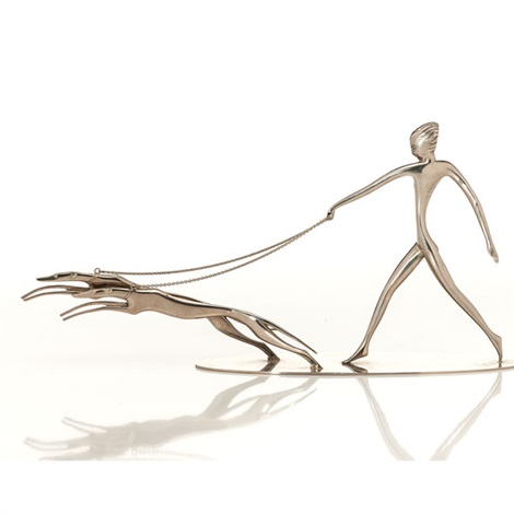 Karl Hagenauer Art Deco Sculpture of a Woman With Hounds by Karl ...