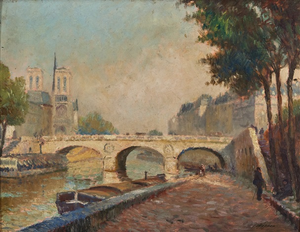 Pont Saint-Michel by Victor Alfred Paul Vignon on artnet