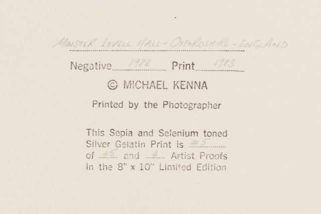 MINSTER LOVELL HALL, OXFORDSHIRE, ENGLAND by Michael Kenna on artnet