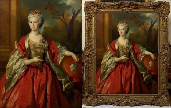 Portrait de Madame Claude - Joseph Geoffroy sur fond de paysage by ...