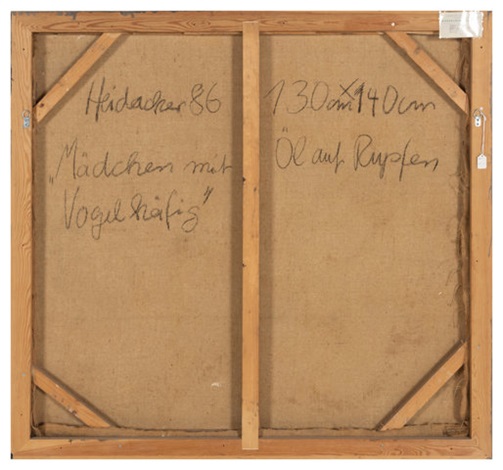 Woman with Birdcage by Stephanus Heidacker on artnet