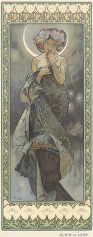 The Stars. by Alphonse Mucha on artnet