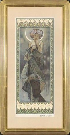 The Stars. by Alphonse Mucha on artnet