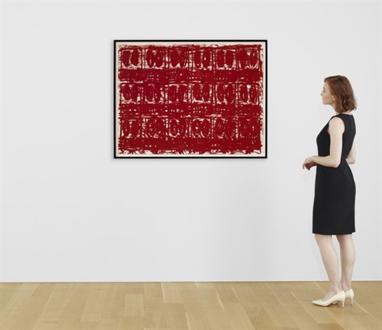 Untitled Anxious Red Drawing by Rashid Johnson on artnet