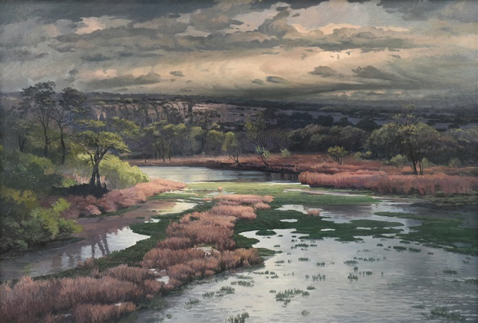 Llano River by David Caton on artnet