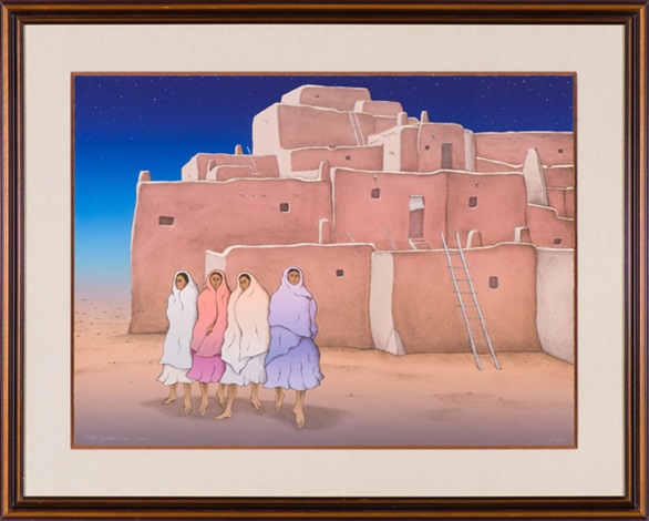 Taos Night by Rudolph Carl Gorman on artnet