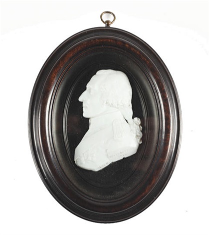 Sir Benjamin Thompson, Count Rumford FRS, profile to the left, wearing ...